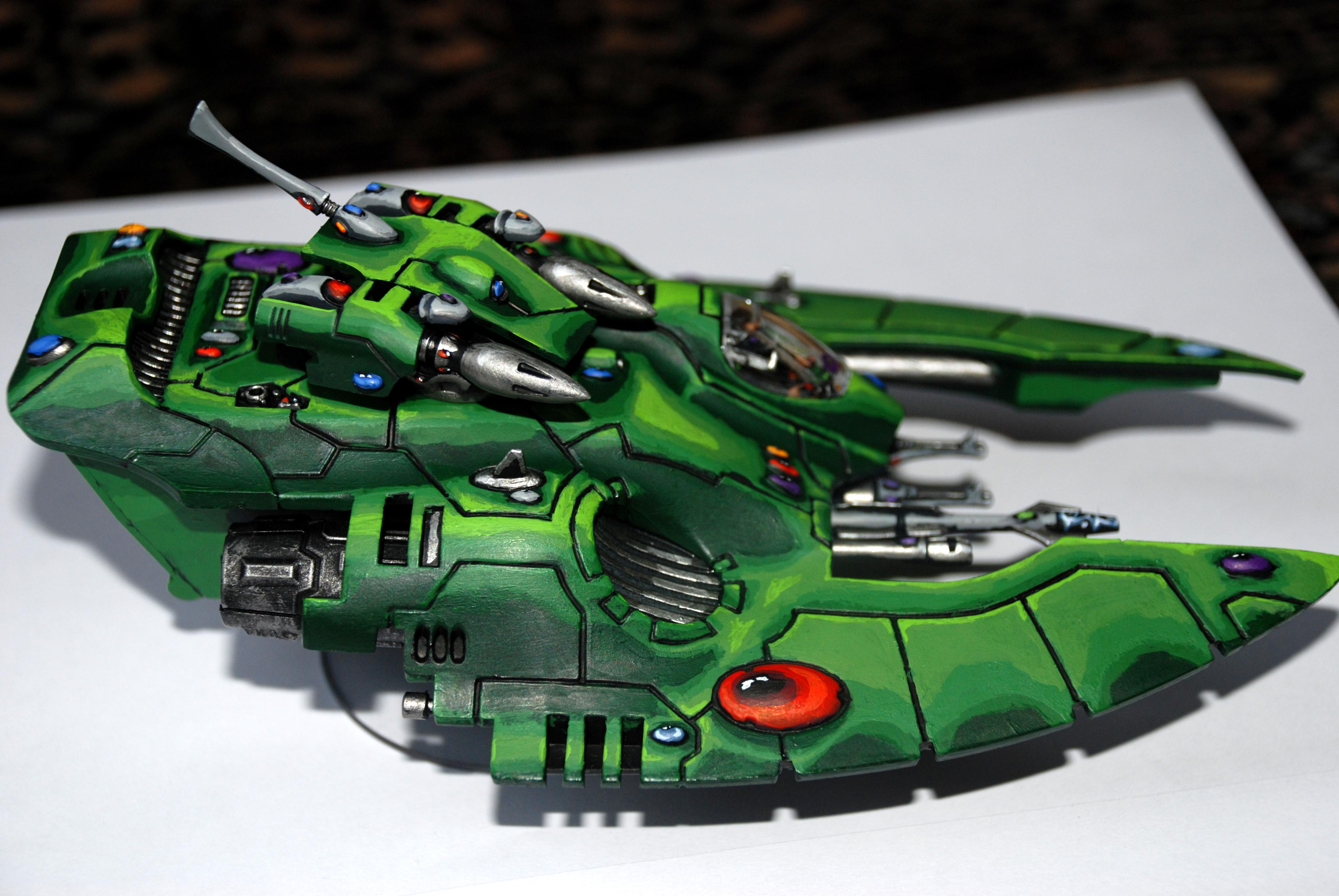 Blending, Eldar, Green, Painted, Transport, Warhammer 40,000, Wave Serpent - Wave Serpent (1 ...